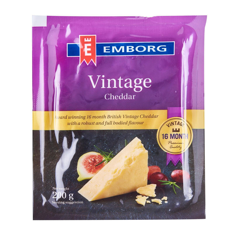 Emborg Vintage Cheddar Cheese, 200gm – MeatUp.shop