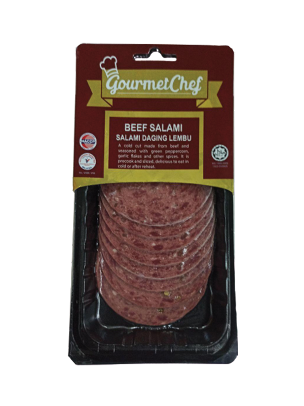 Gourmet Chef Beef Salami Sliced, 150gm – MeatUp.shop